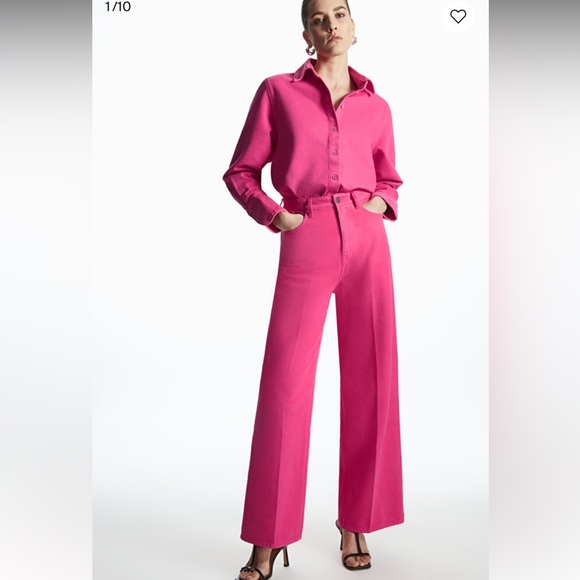 COS | Pants & Jumpsuits | Cos Pink Denim Set Organic Cotton | Poshmark